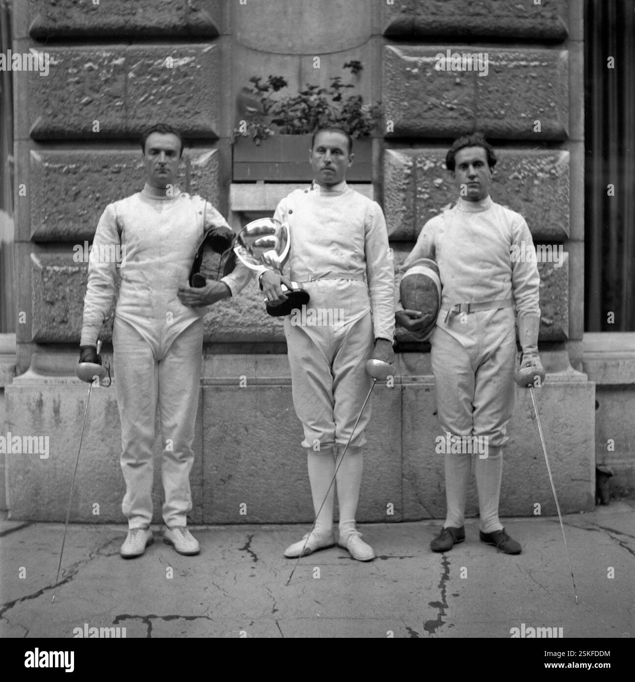 Coupe Suisse, Lausanne 1943, Siegerteam: Zappelli, Aeberli, Fitting ...