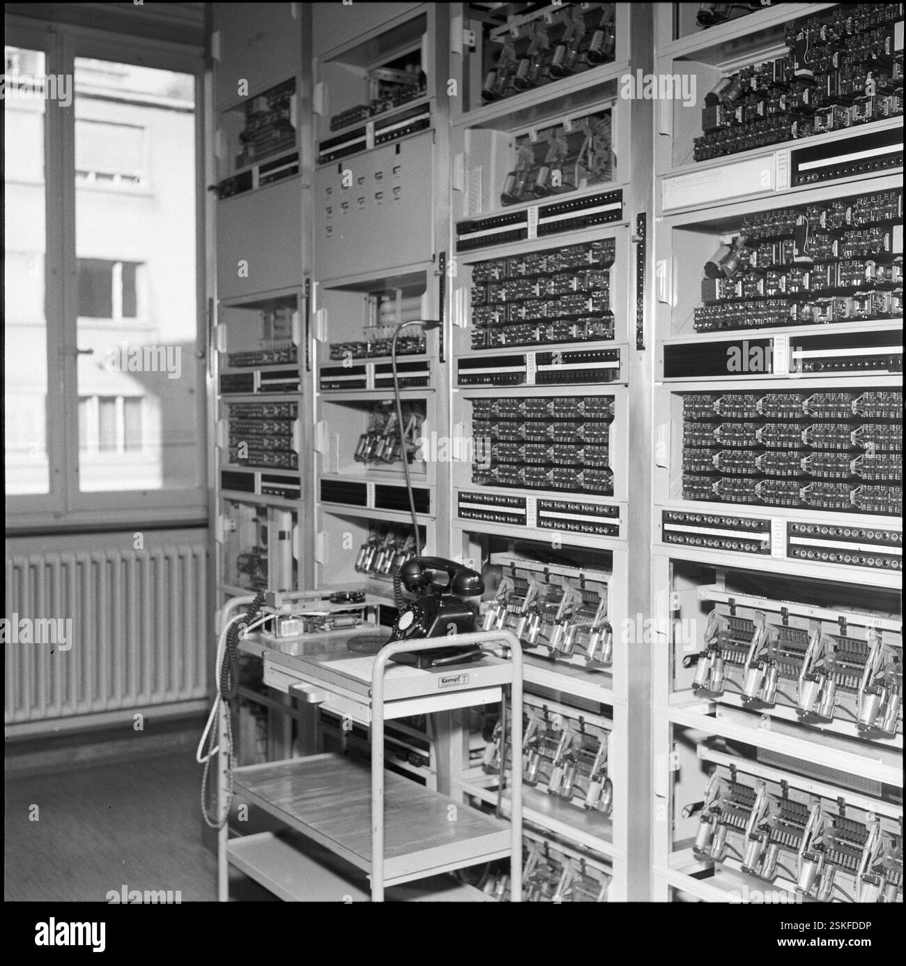 Autophon-Zentrale in Biel 1957#Autophon switchboard, Bienne 1957- RDB ...