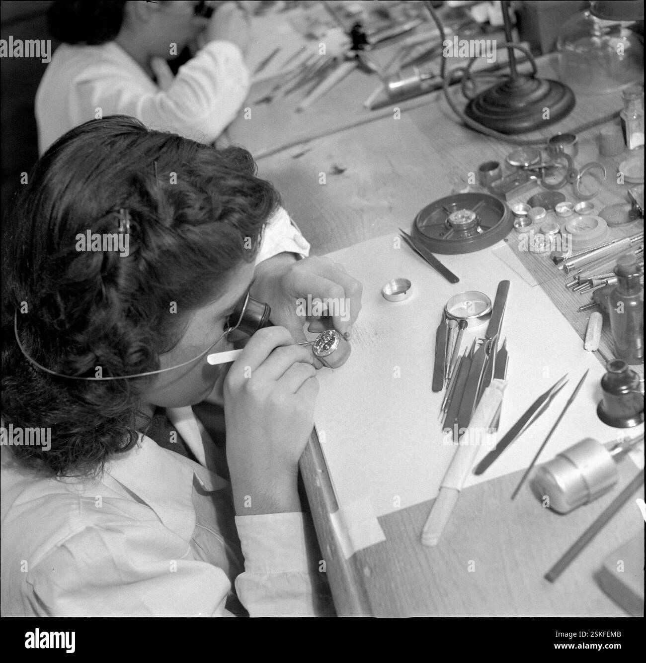 Uhrenfabrik Rolex, Genf 1949#Watch factory Rolex, Geneva 1949- RDB BY ...