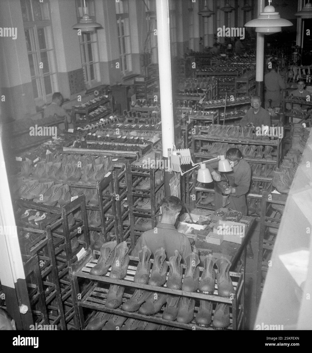 Schuhfabrik Elgg, 1948#Shoe factory Elgg, 1948- RDB BY DUKAS Stock ...