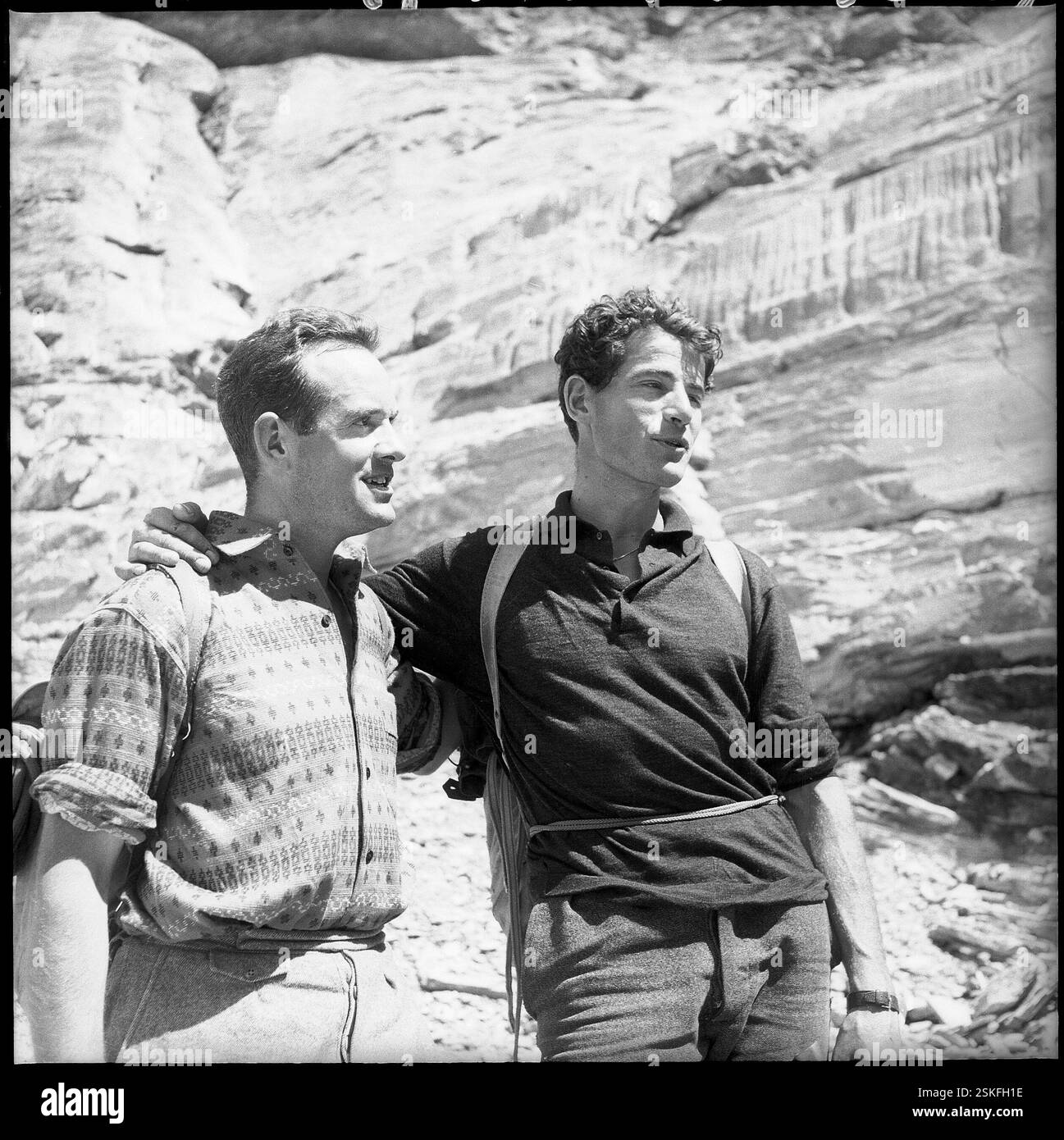 Michel Darbelley, Bezwinger der Eigernordwand im Alleingang, mit Fritz ...