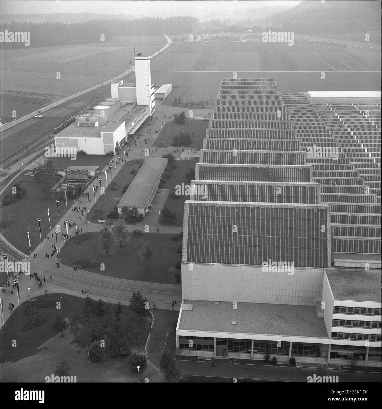 BBC Fabrikgebäude Birrfeld 1959#BBC factory buildings Birrfeld 1959 ...