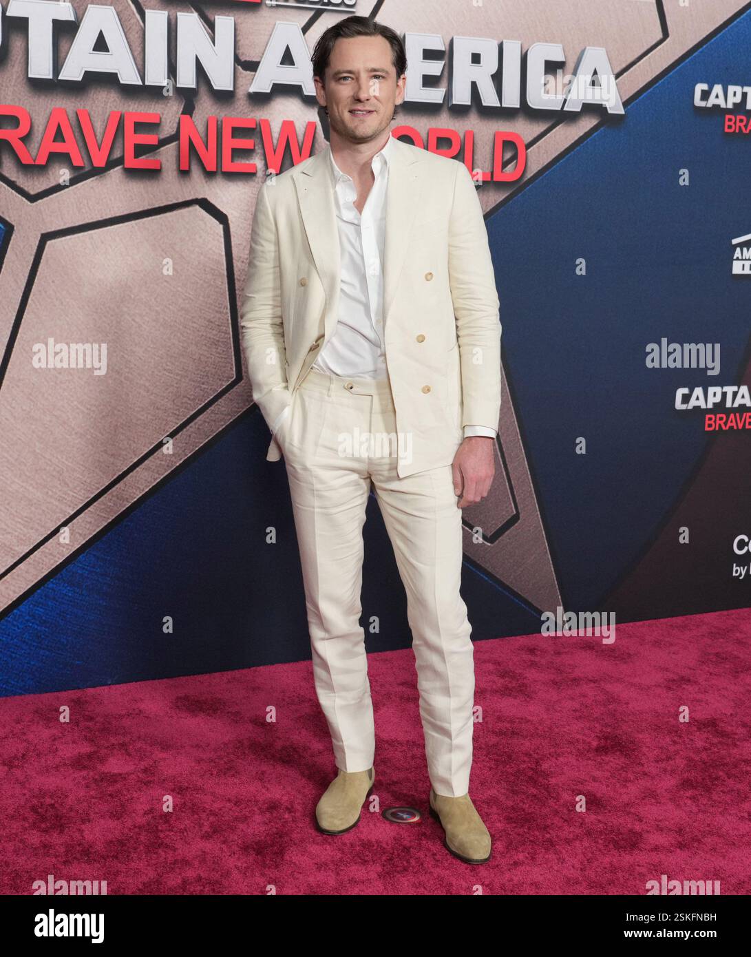 Los Angeles, USA. 11th Feb, 2025. Lewis Pullman arrives at the Marvel ...