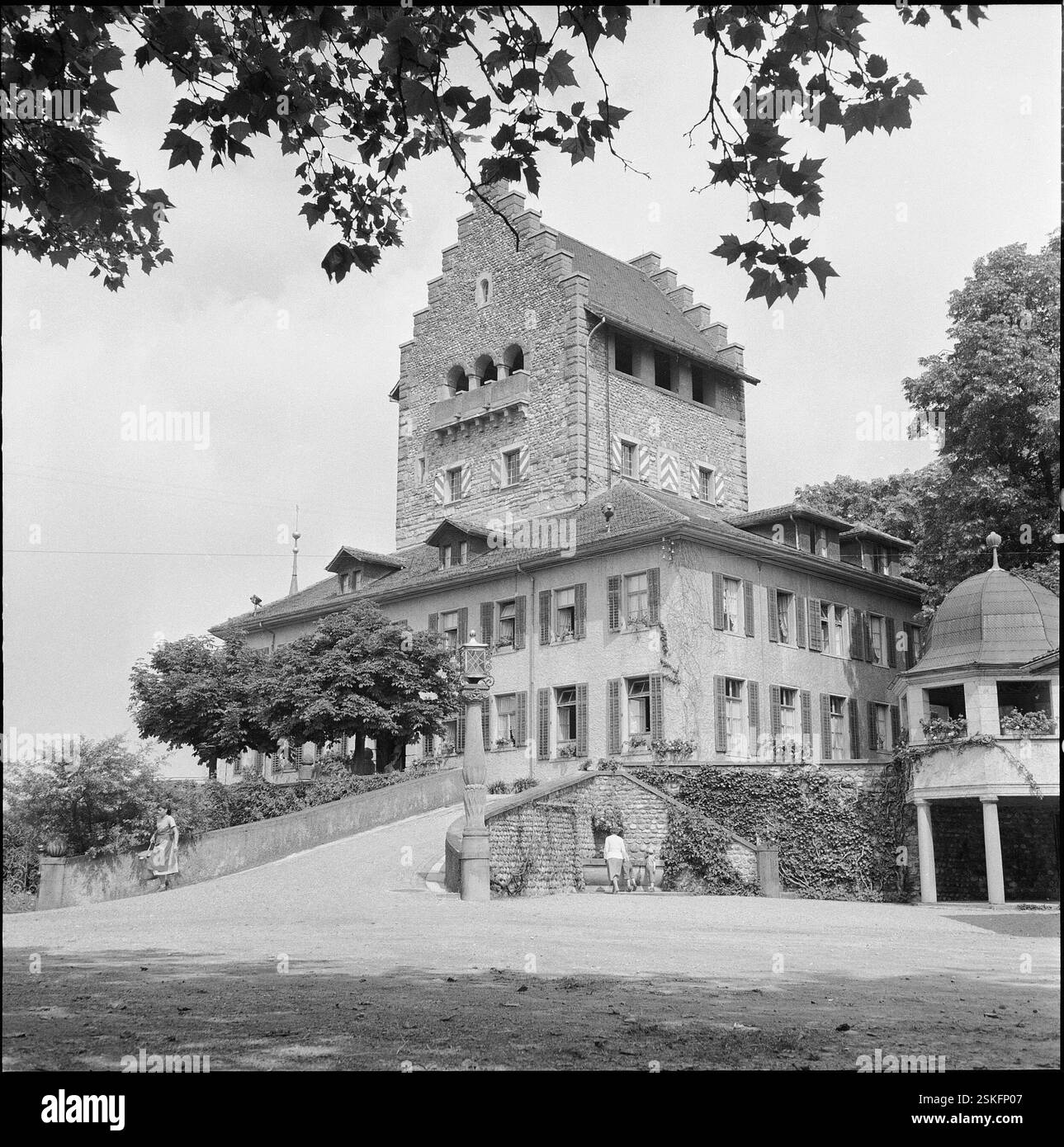 Haushaltschule im Schloss, Uster 1956#School for household, Uster 1956- RDB BY DUKAS Stock Photo ...