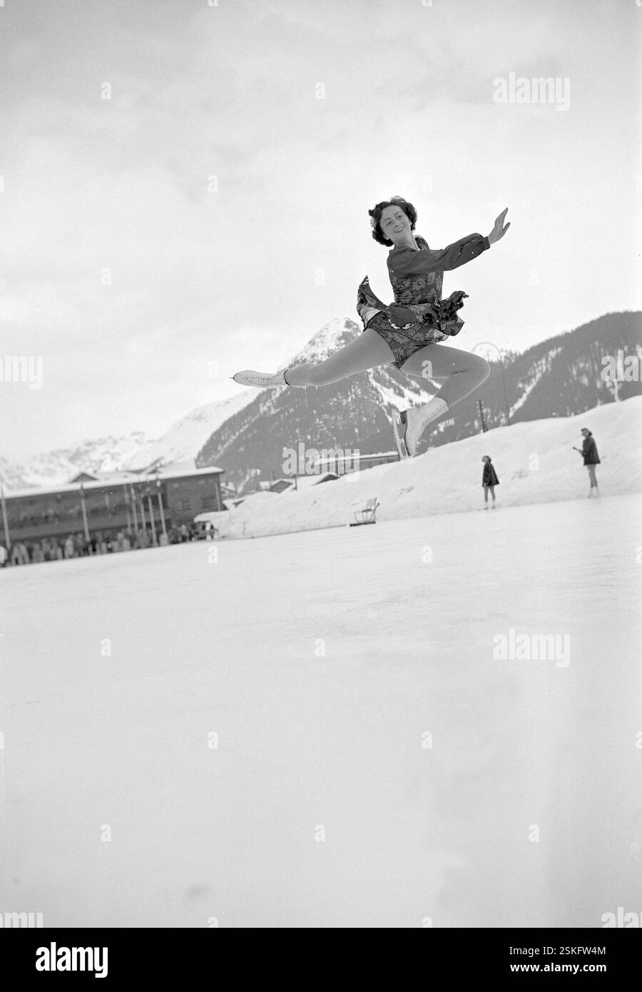 Jeannette Altwegg trainiert vor der Europameisterschaft in St. Moritz ...