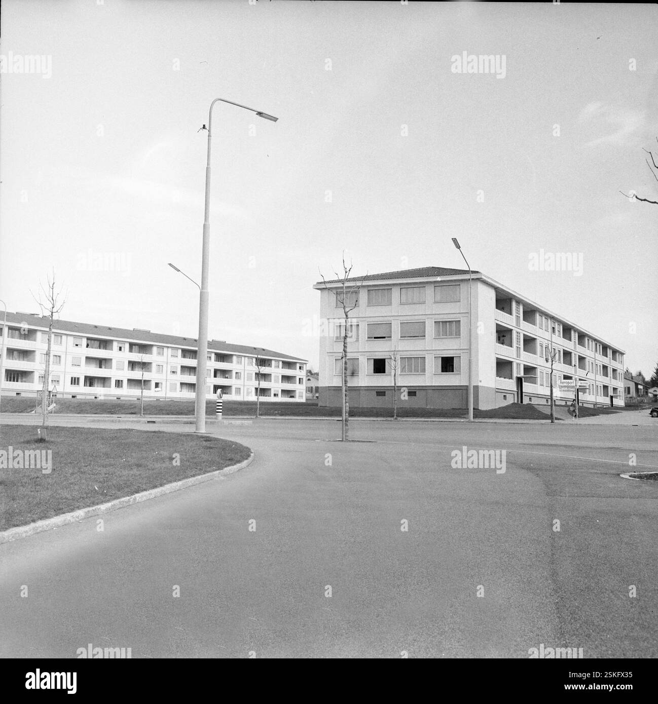 Neu gebaute Wohnblocks in Genf 1959#New built blocks of flats in Geneva ...