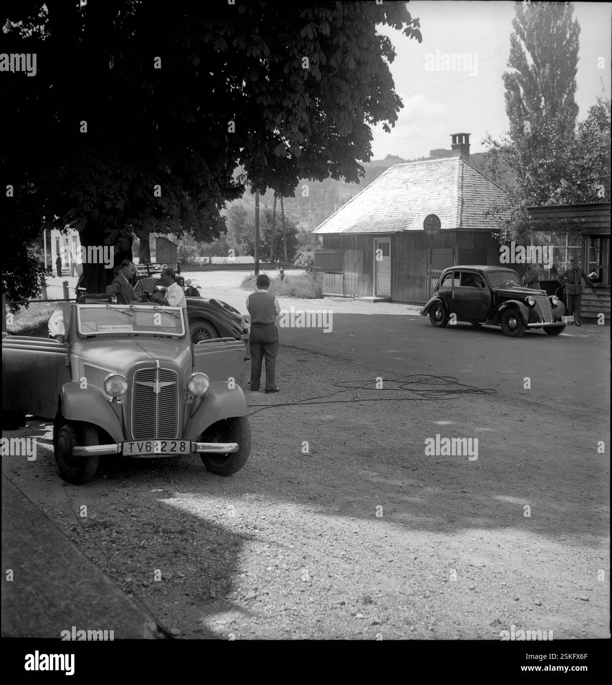 Grenzübergang St. Margrethen 1946#St. Margrethen border crossing 1946 ...