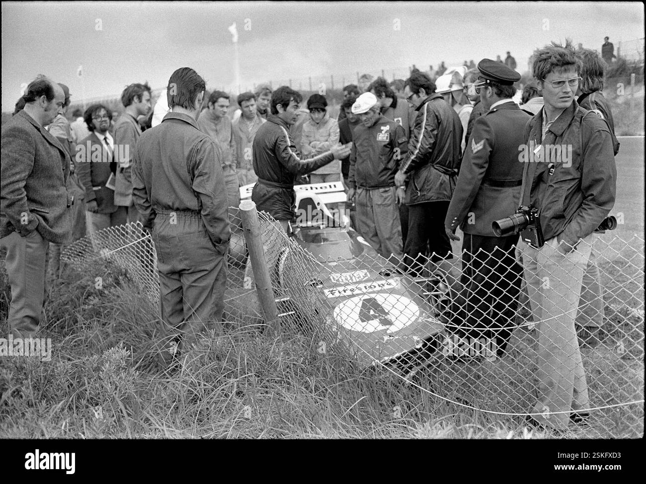 GP der Niederlande 1971 in Zandvoort: Mario Andretti, Unfall#GP of the ...