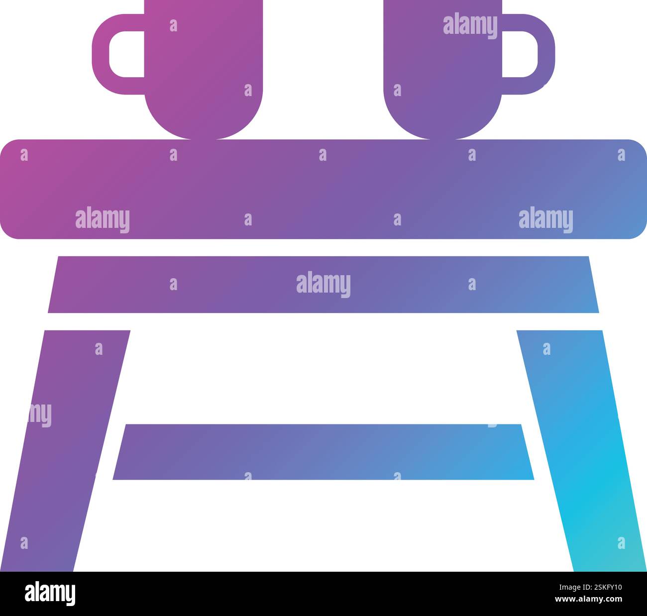 Modern tea table Stock Vector Images - Alamy