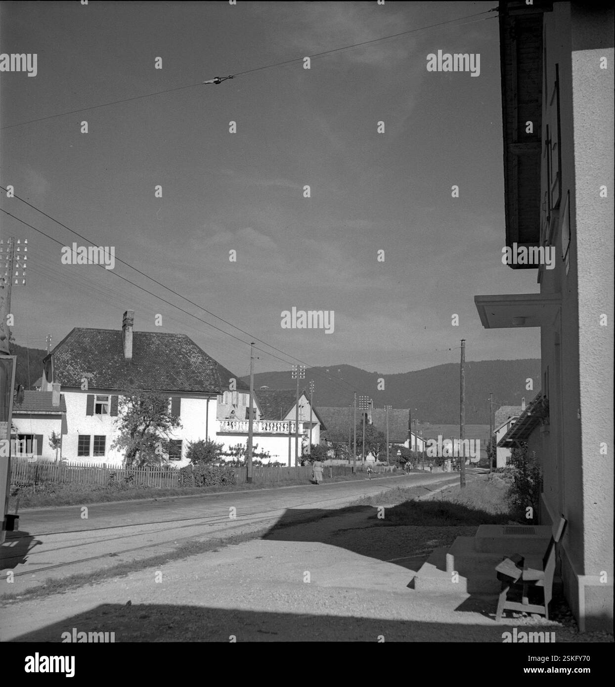 Petit Chézard, Dorf im Val-De-Ruz, NE 1949#Petit Chézard, village in ...