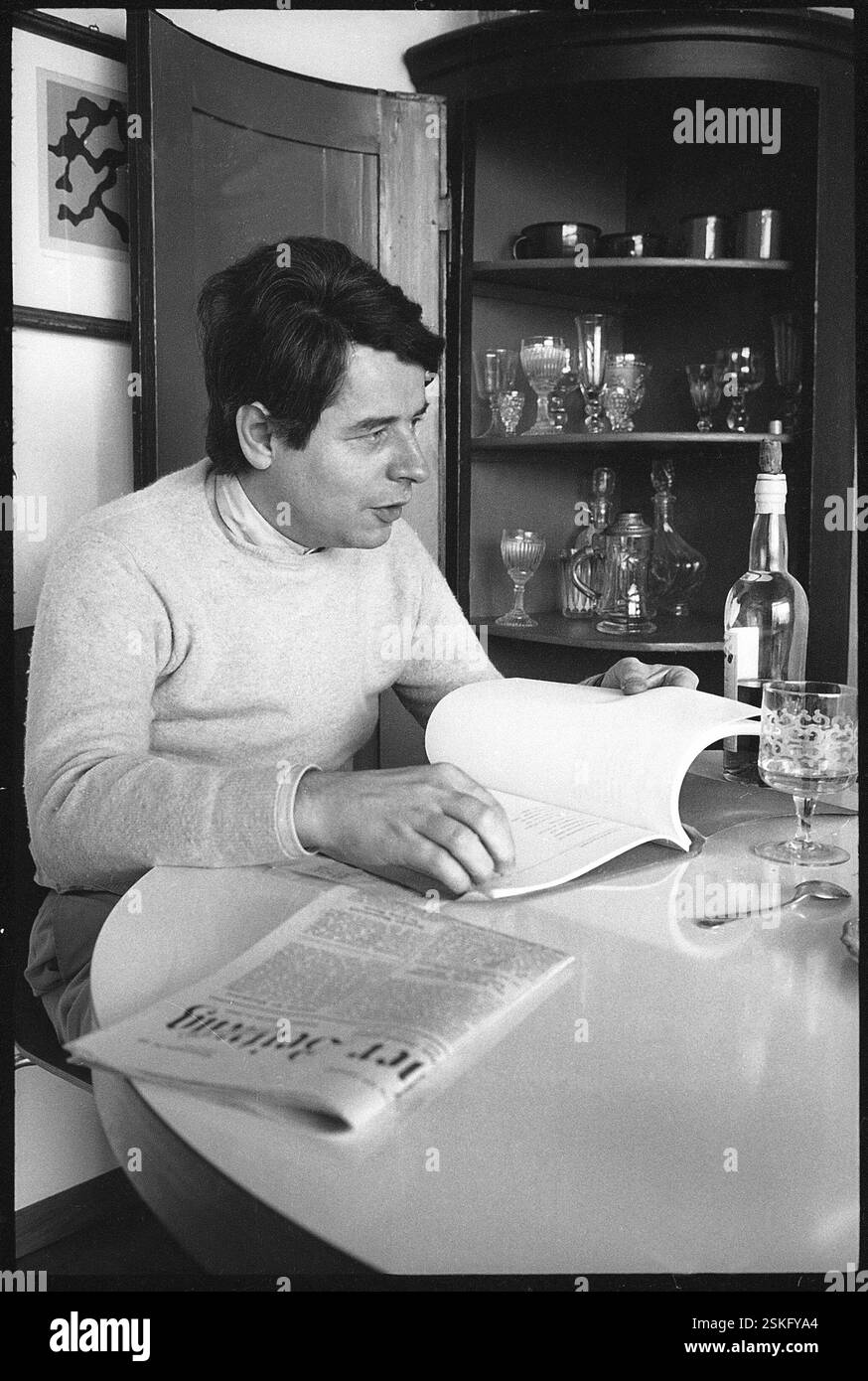 Dichter Louis Jent 1968#Poet Louis Jent 1968- RDB BY DUKAS Stock Photo ...