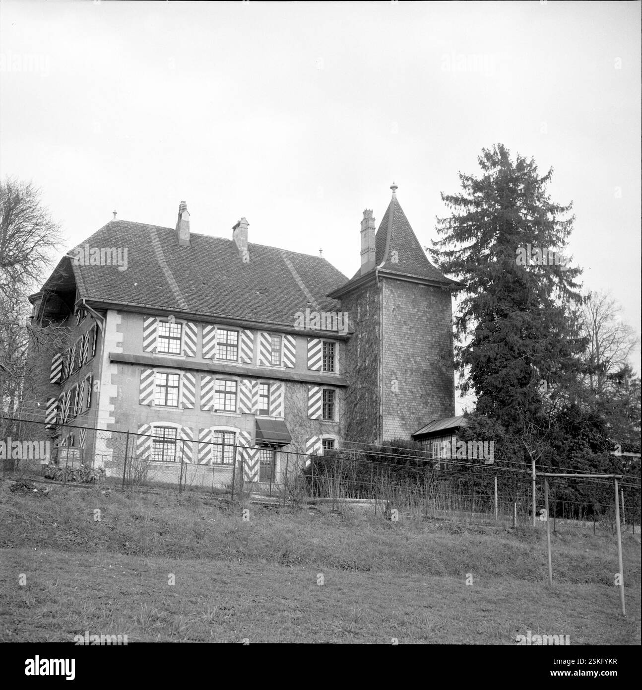 Herrensitz Königshof bei Solothurn, 1951#Königshof Manor near Solothurn ...
