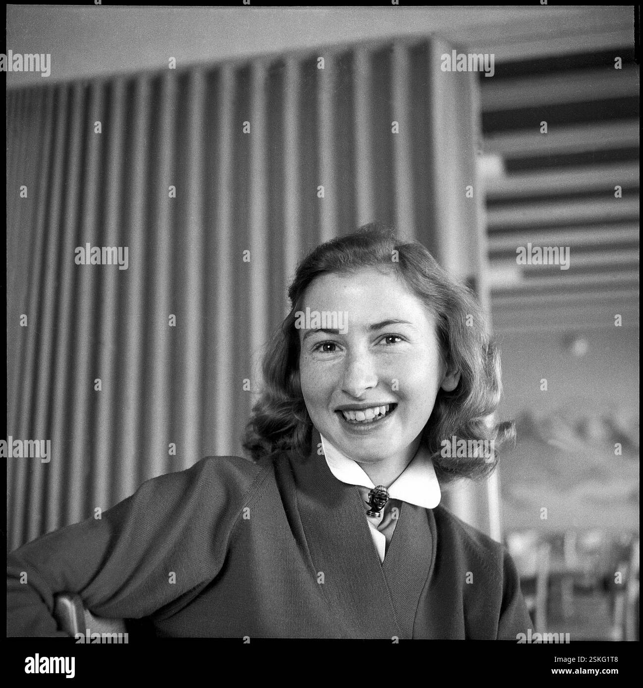 Renée Colliard, Skirennfahrerin 1956#Renée Colliard, skier 1956- RDB BY ...