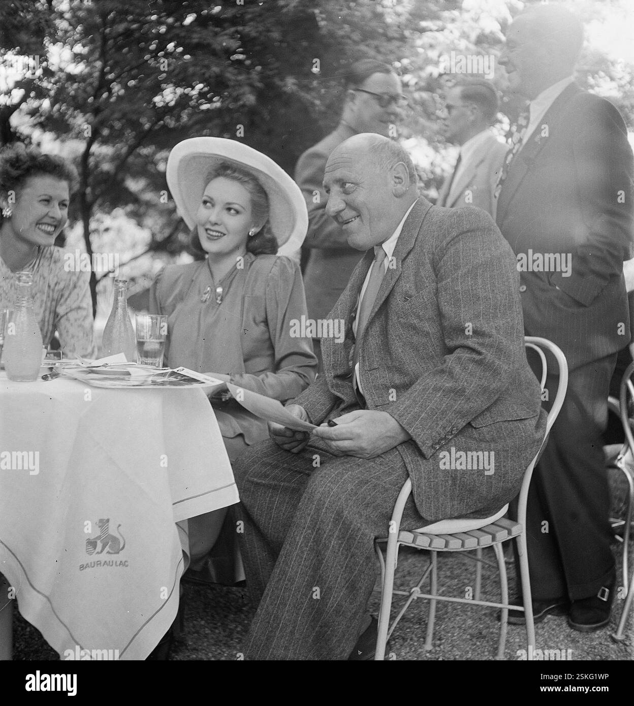 Anne-Marie Blanc, Linda Darnell und Heinrich Gretler 1947#Anne-Marie ...