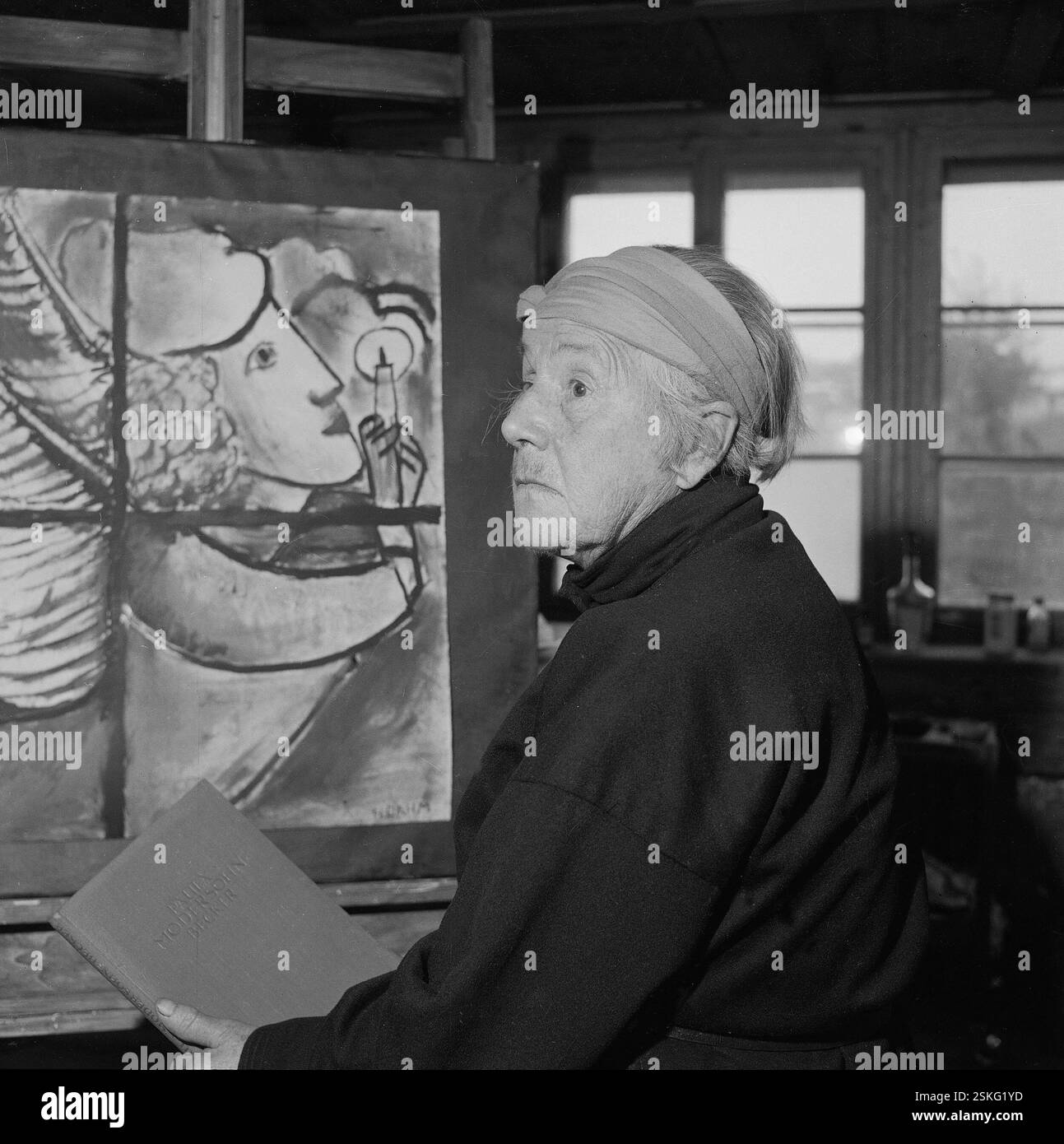 Helen Dahm, Kunstmalerin 1954#Helen Dahm, painter 1954- RDB BY DUKAS ...