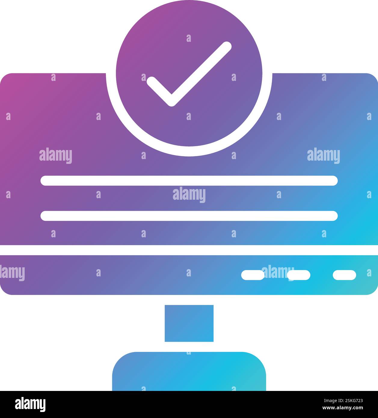 Checking Vector Icon Design Illustration Stock Vector Image & Art - Alamy