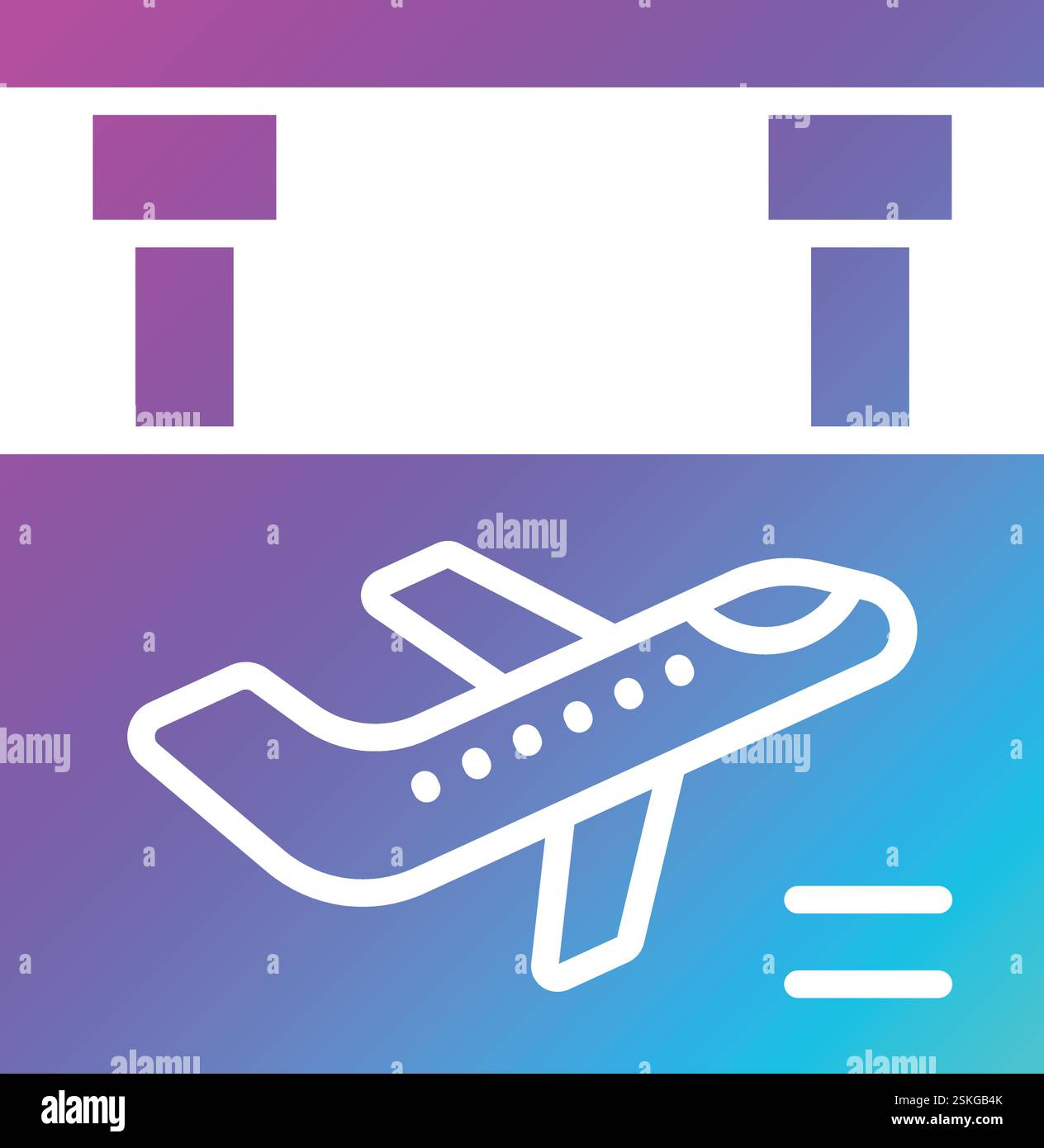 Boarding Gate Vector Icon Design Illustration Stock Vector Image & Art - Alamy