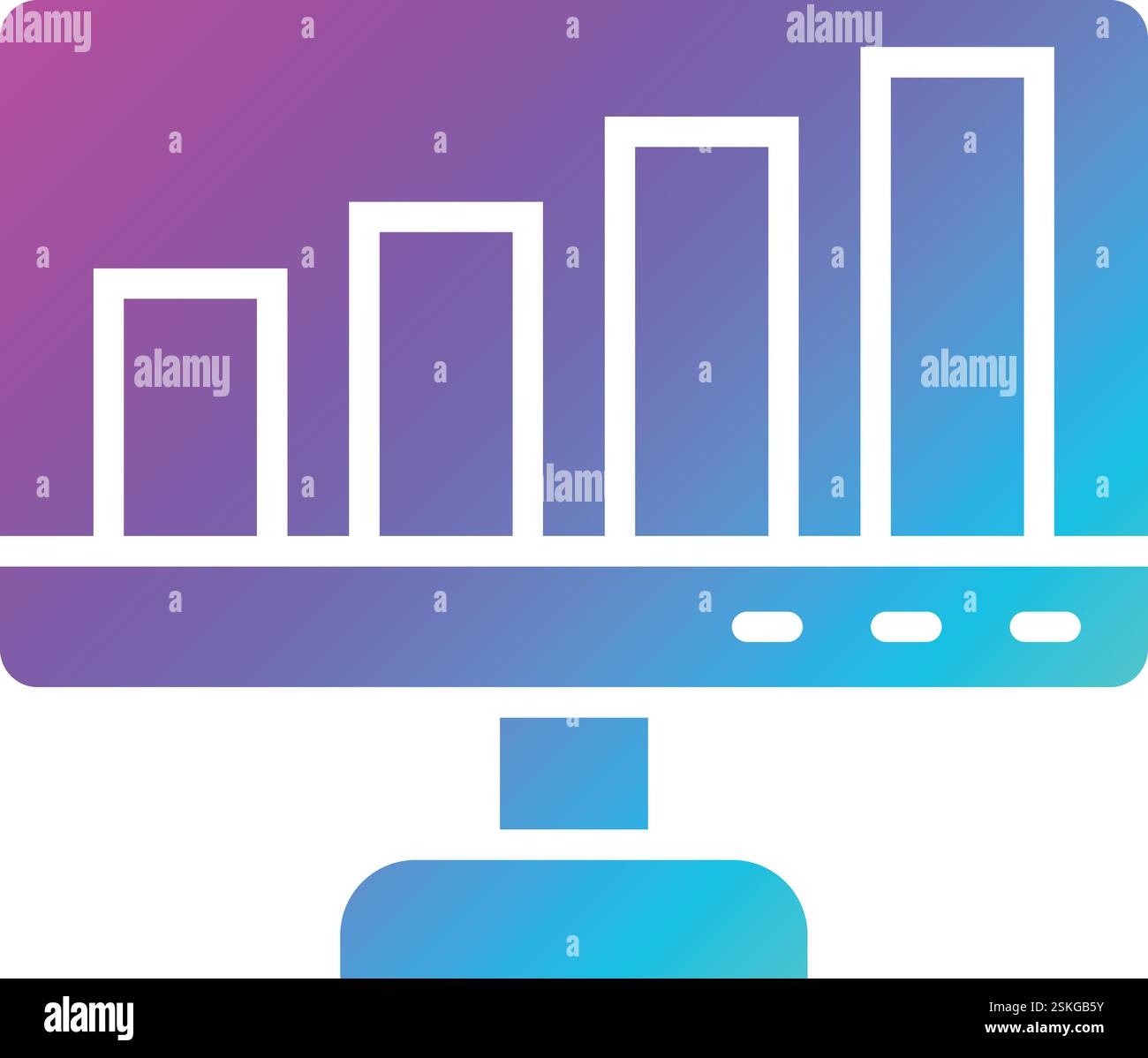 Bar chart thin line Cut Out Stock Images & Pictures - Alamy