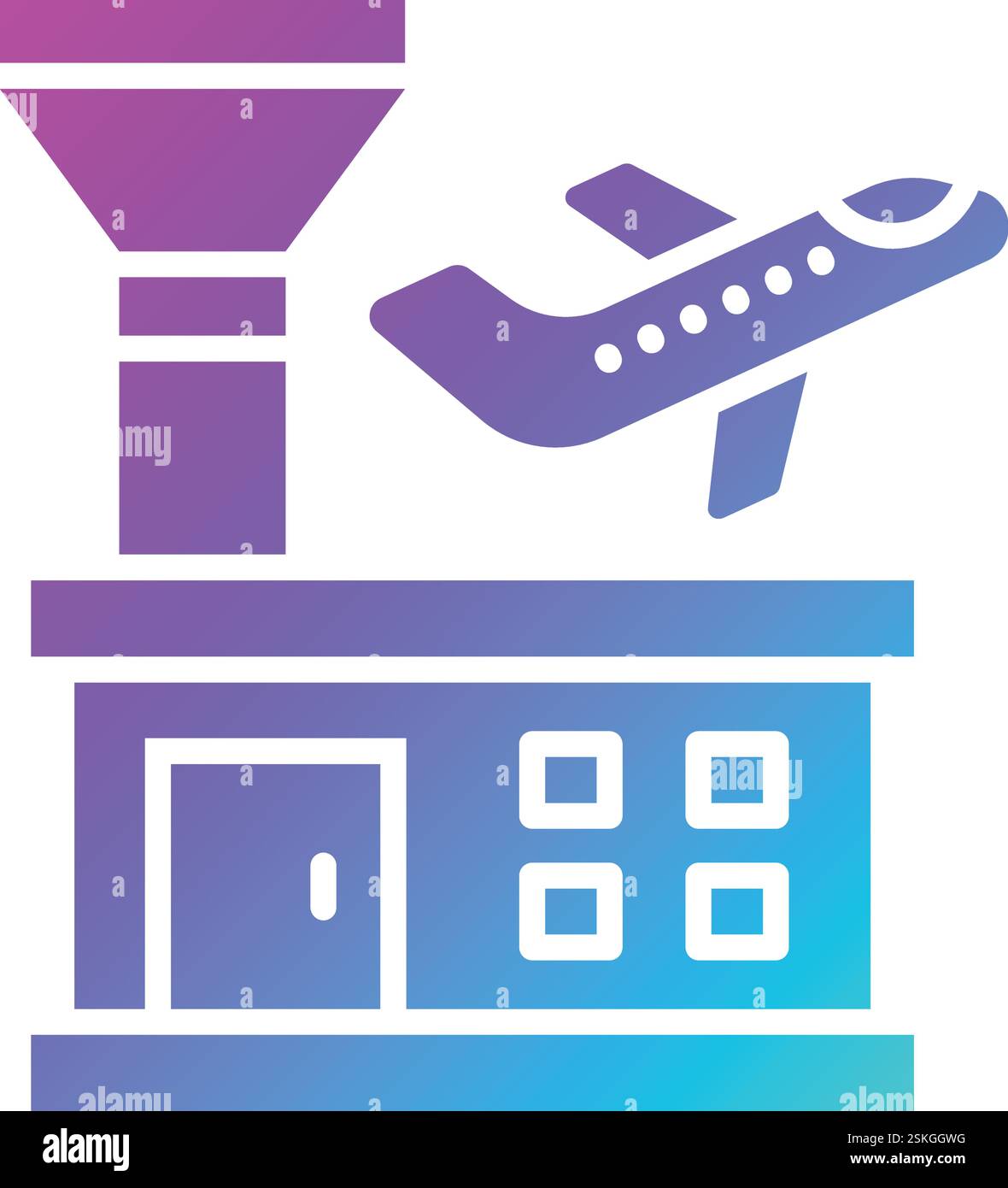 Airport Vector Icon Design Illustration Stock Vector Image & Art - Alamy