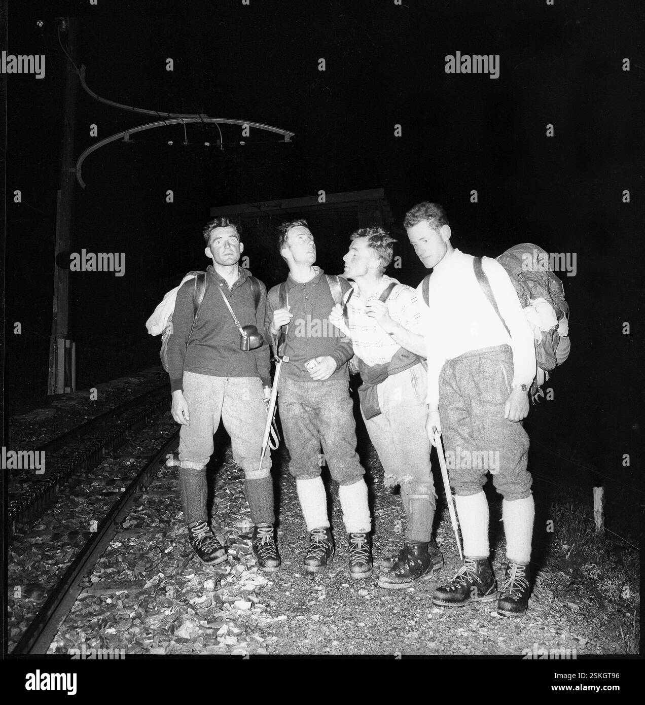 Erfolgreiche Eigernordwand-Besteigung 1962: Die Österreicher Walter ...