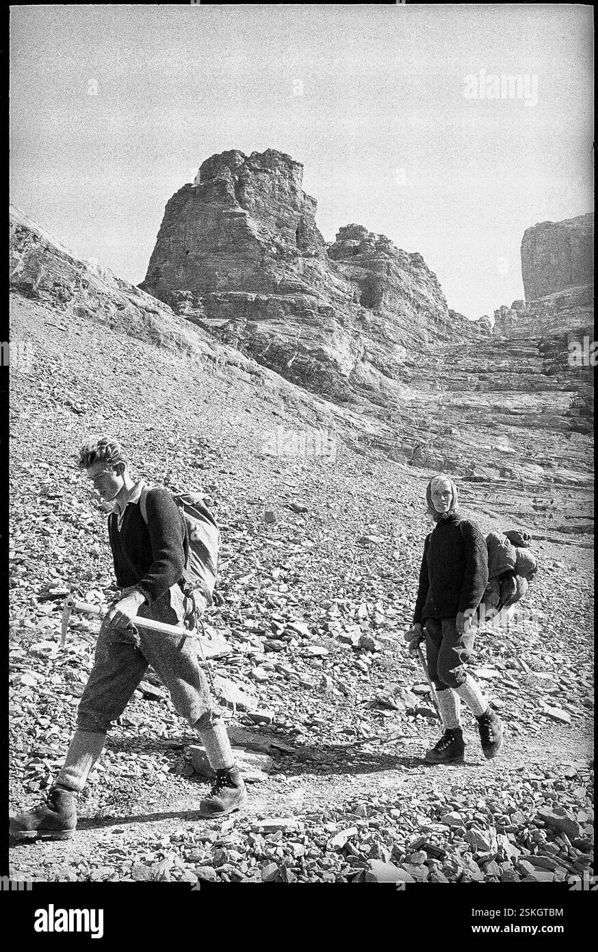 Erste Eigernordwand-Besteigung mit einer Frau, 1964: Daisy Voog und ...