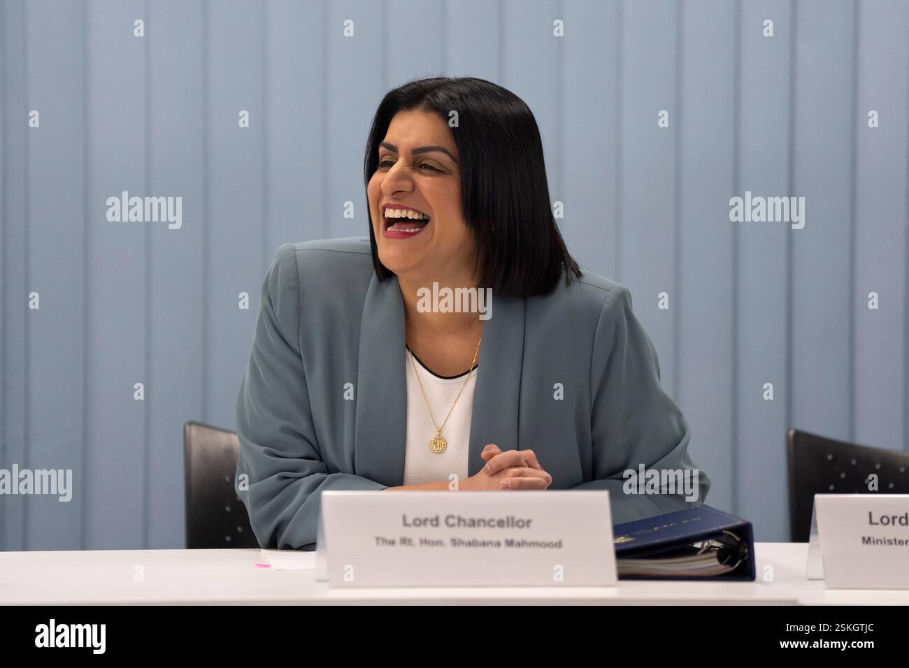 Justice Secretary Shabana Mahmood during a roundtable discussion before ...