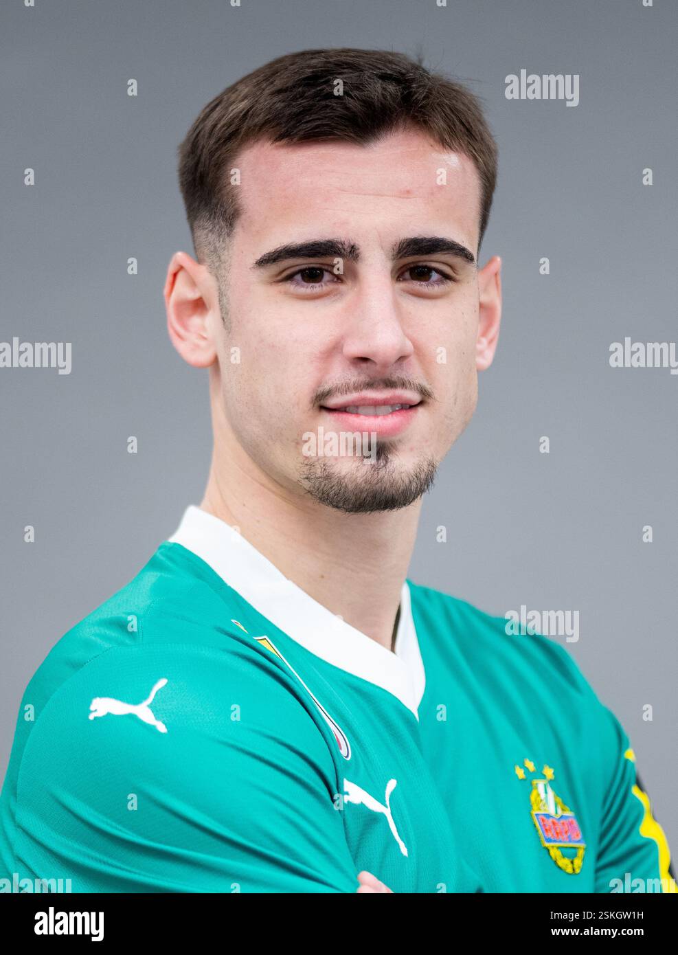 A team photo session of SK Rapid in Vienna, Austria, on Friday, 7 ...