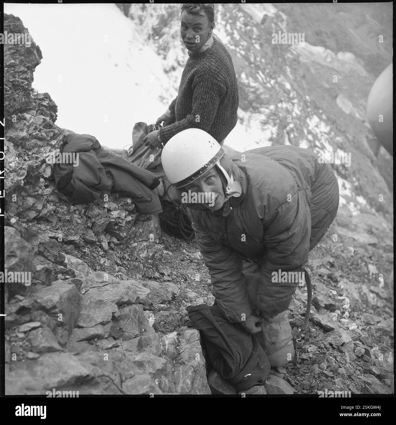 Erste Eigernordwand-Besteigung mit einer Frau, 1964: Daisy Voog und ...