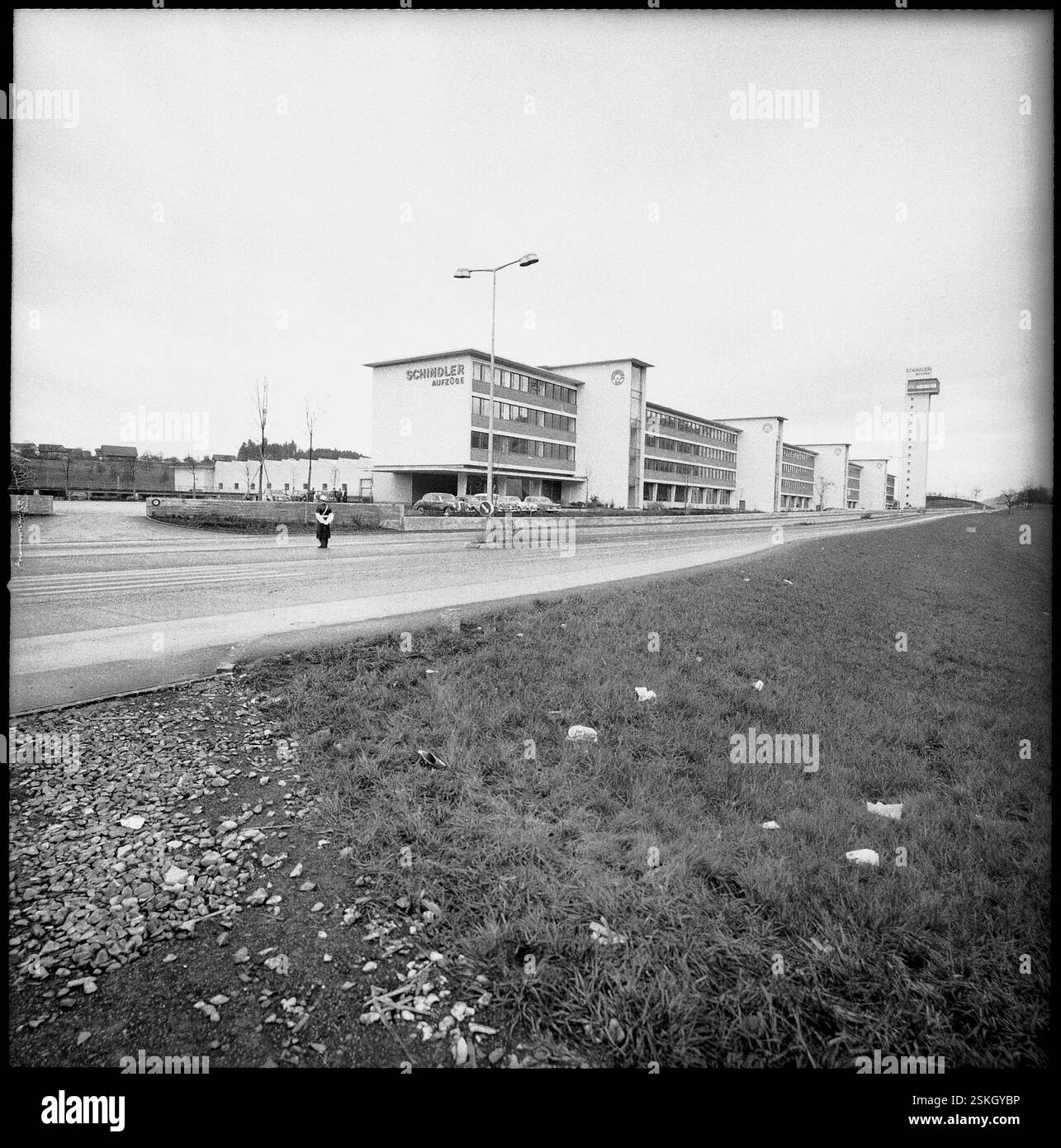 Fabrikgebäude Schindler Aufzüge Ebikon 1958#Factory building, Schindler ...