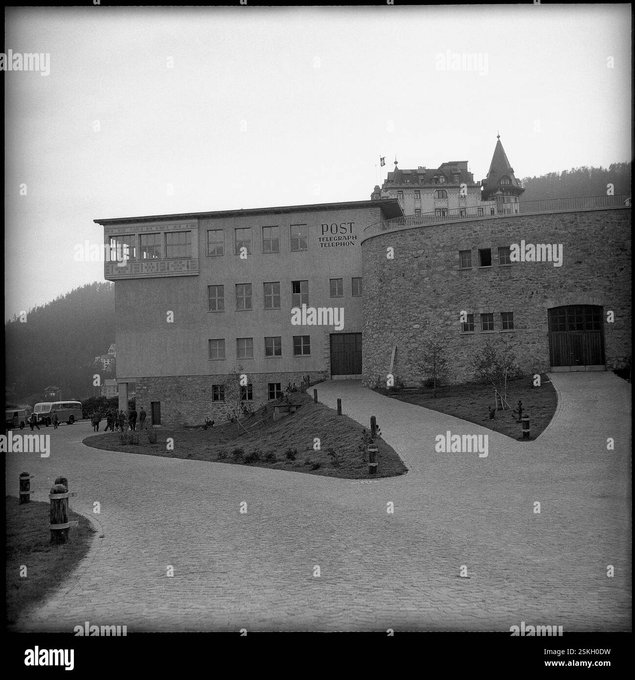 Post St. Moritz 1953#St. Moritz post office 1953- RDB BY DUKAS Stock ...