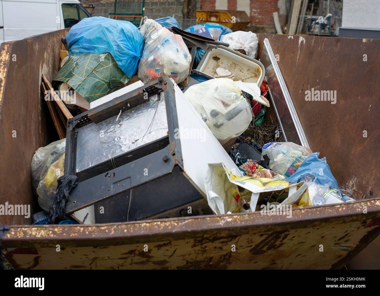 garbage dump in the container for recycling Stock Photo - Alamy