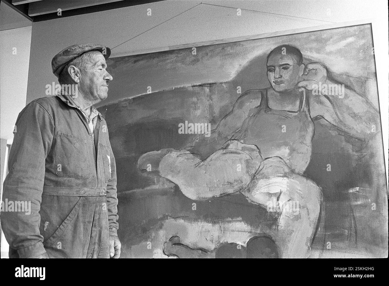 Gemälde von Mario Comensoli, Ausstellung in der Kantine eines ...