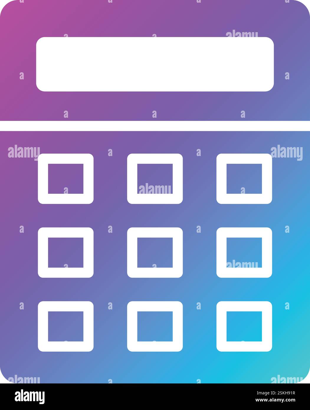 Calculator Vector Icon Design Illustration Stock Vector Image & Art - Alamy