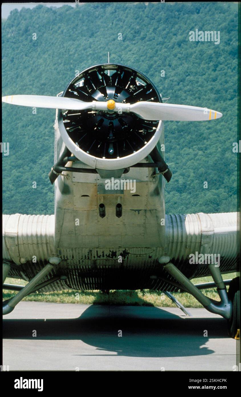 Propeller einer Junkers JU-52#Propeller of a Junkers JU-52 Stock Photo ...