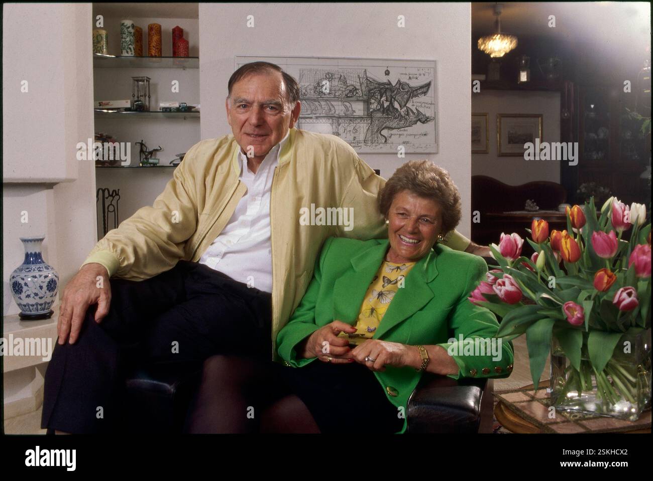 Jules Kyburz mit seiner Frau Edith Kyburz 1994#Jules Kyburz and his ...