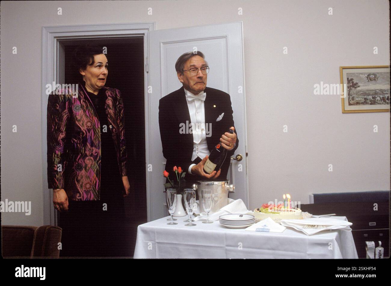 Richard Ernst und seine Ehefrau, Nobelpreisträger 1991#Richard Ernst and his wife, Nobel ...