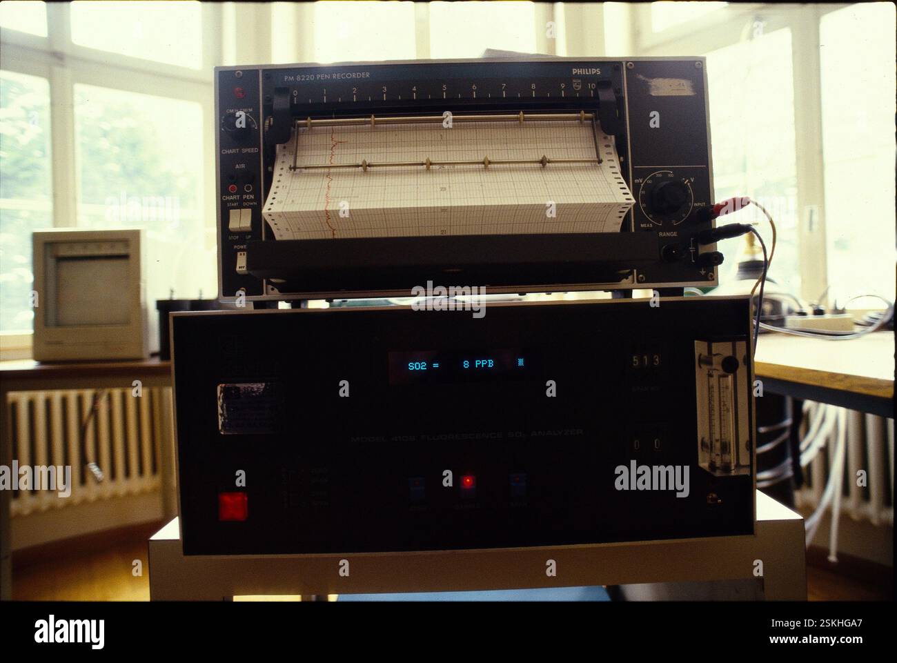 Luft-Analyse-Gerät, 1986#Air-analysis-machine, 1986 Stock Photo - Alamy
