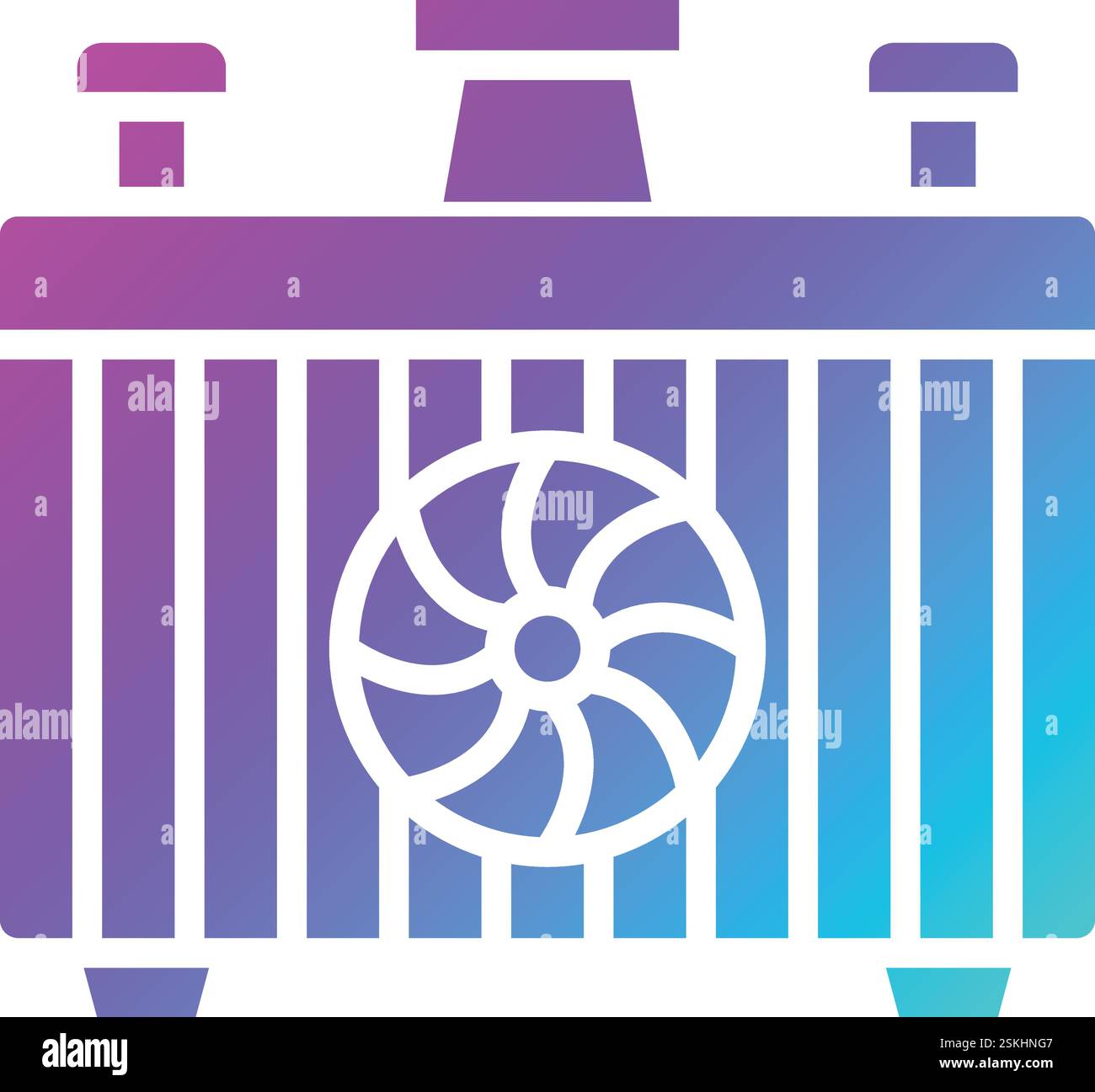 Car radiator Vector Icon Design Illustration Stock Vector Image & Art ...