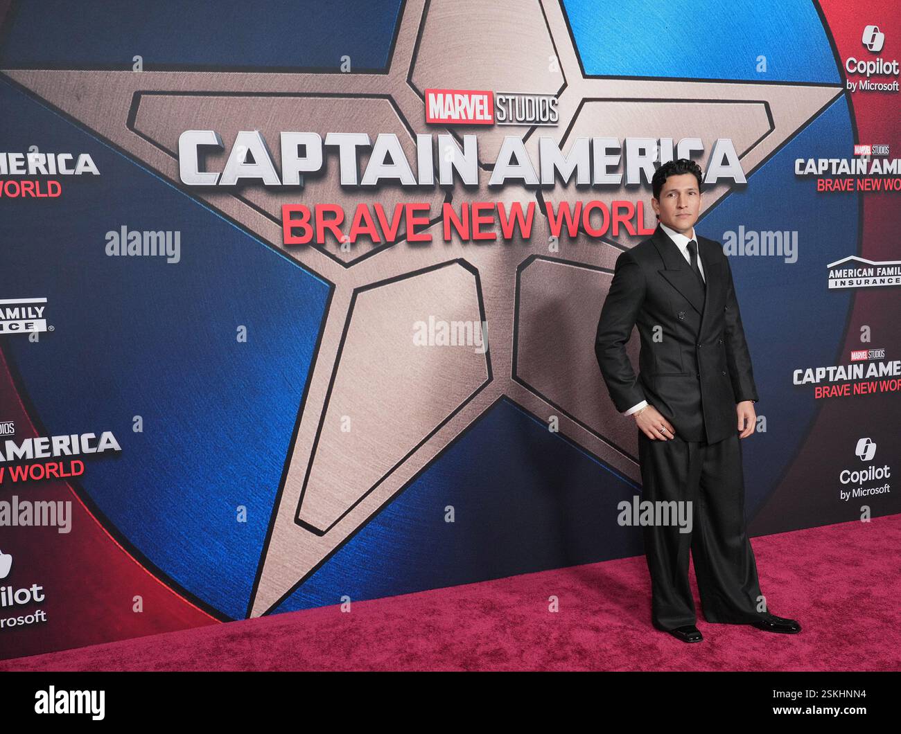 Los Angeles, USA. 11th Feb, 2025. Danny Ramirez arrives at the Marvel ...