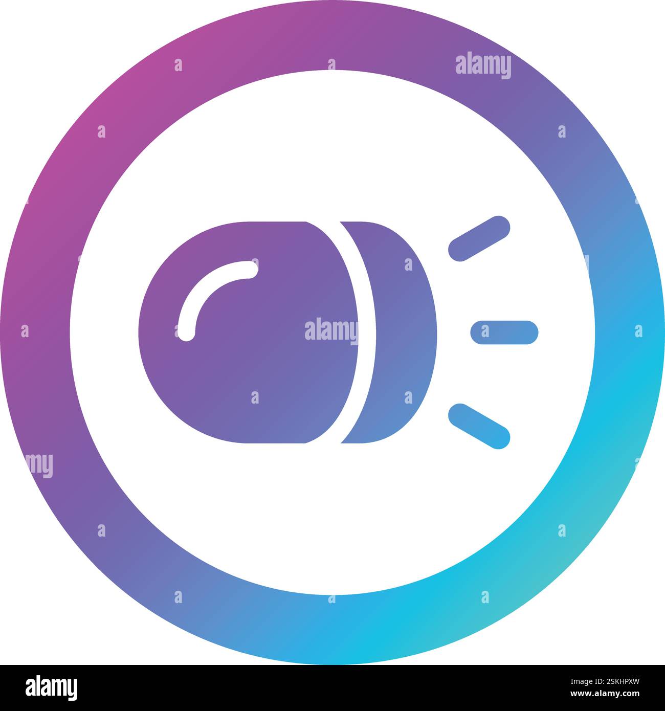 Headlight Vector Icon Design Illustration Stock Vector Image & Art - Alamy