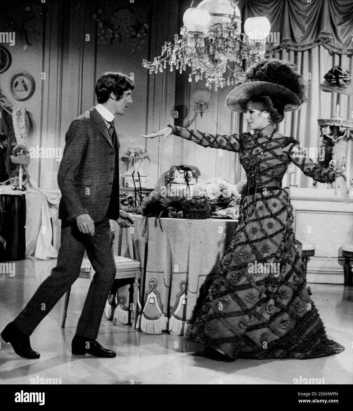 Michael Crawford, Barbra Streisand in "Hello Dolly" 1969#Michael Crawford, Barbra Streisand in ...