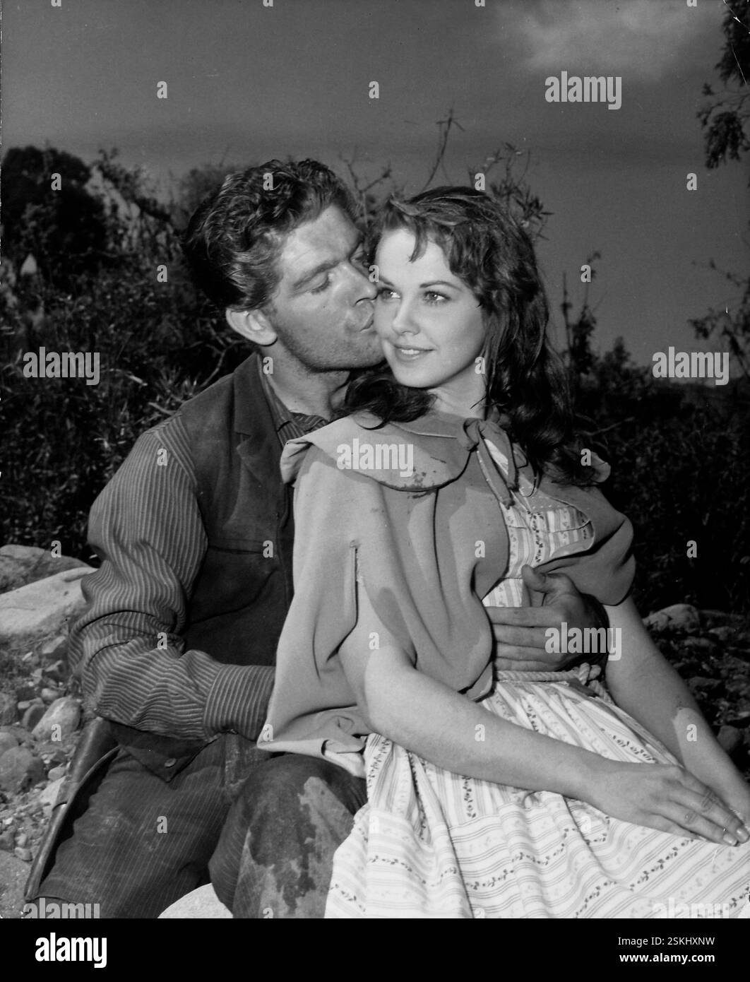 Stephen Boyd, Kathleen Gallant in "The Bravados" 1958#Stephen Boyd ...