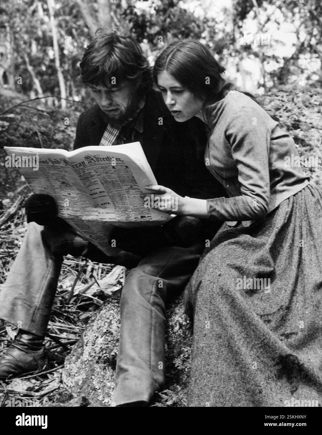 Mick Jagger, Jane Wesley in "Ned Kelly" 1970#Mick Jagger, Jane Wesley ...