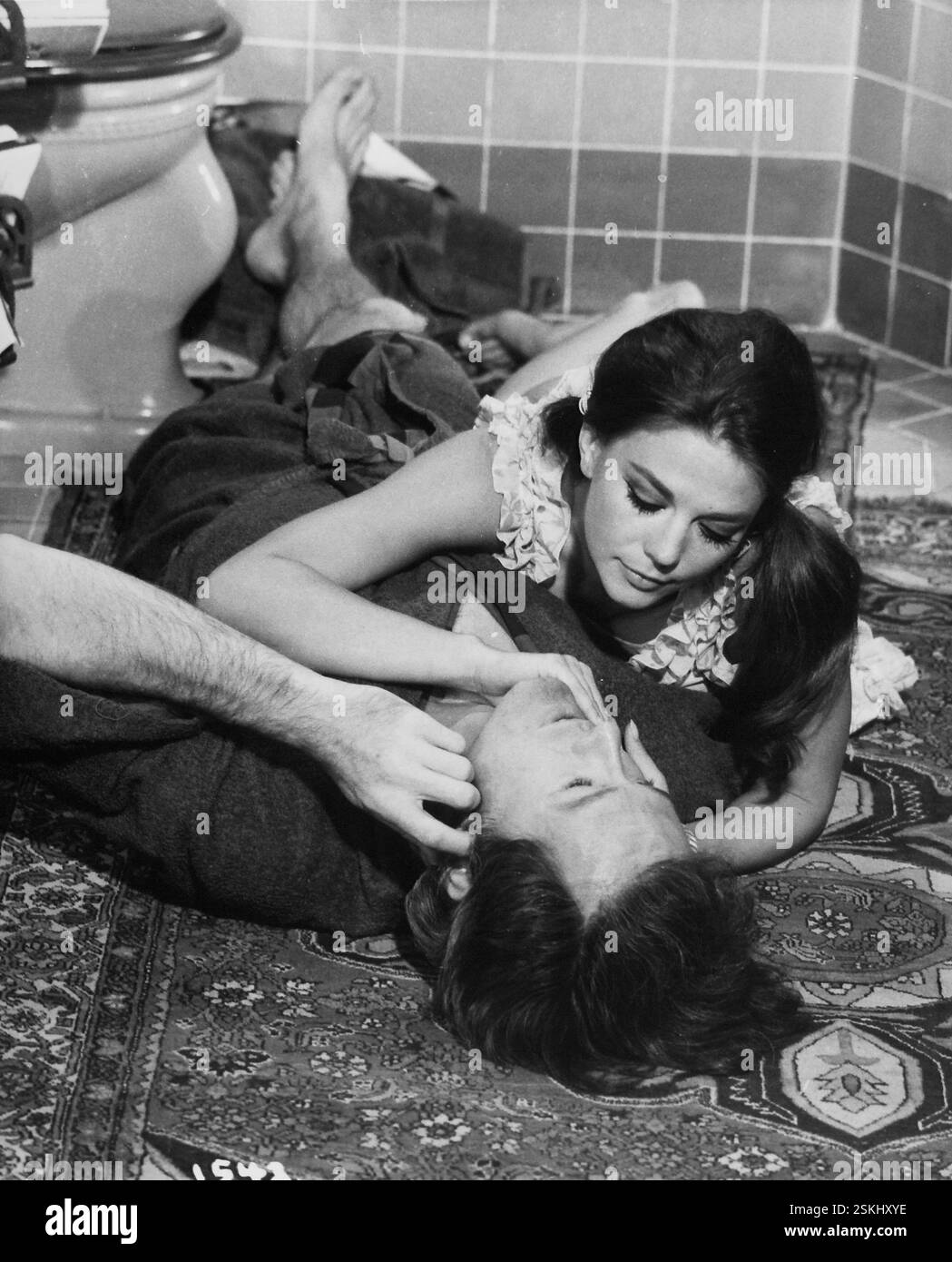 Robert Culp, Natalie Wood in "Bob & Carol & Ted & Alice" 1969#Robert Culp, Natalie Wood in "Bob ...