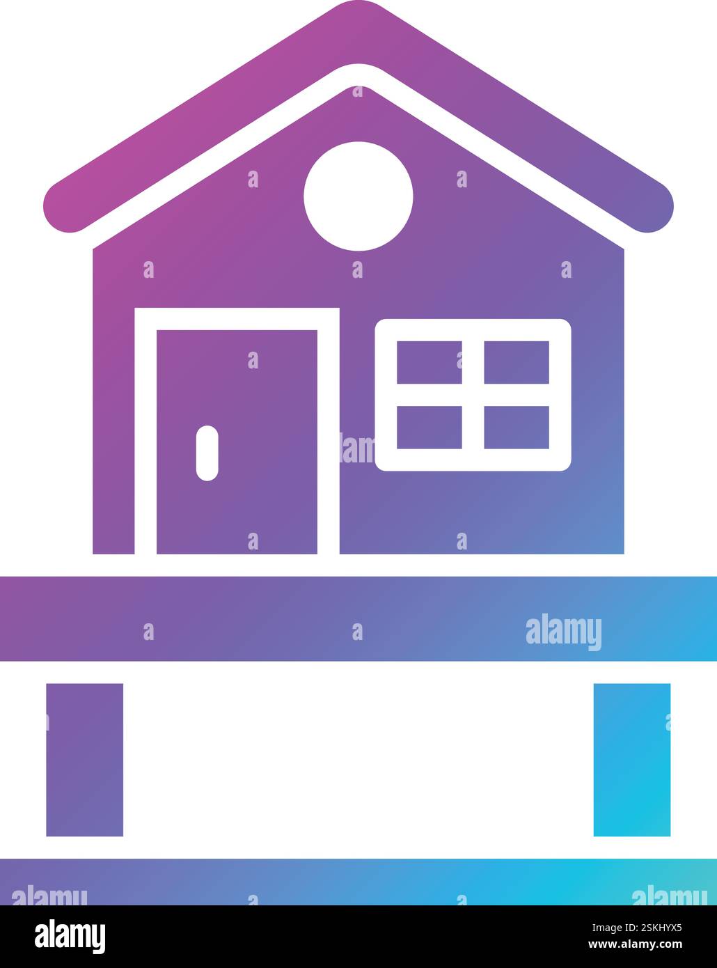 Cottage Vector Icon Design Illustration Stock Vector Image & Art - Alamy