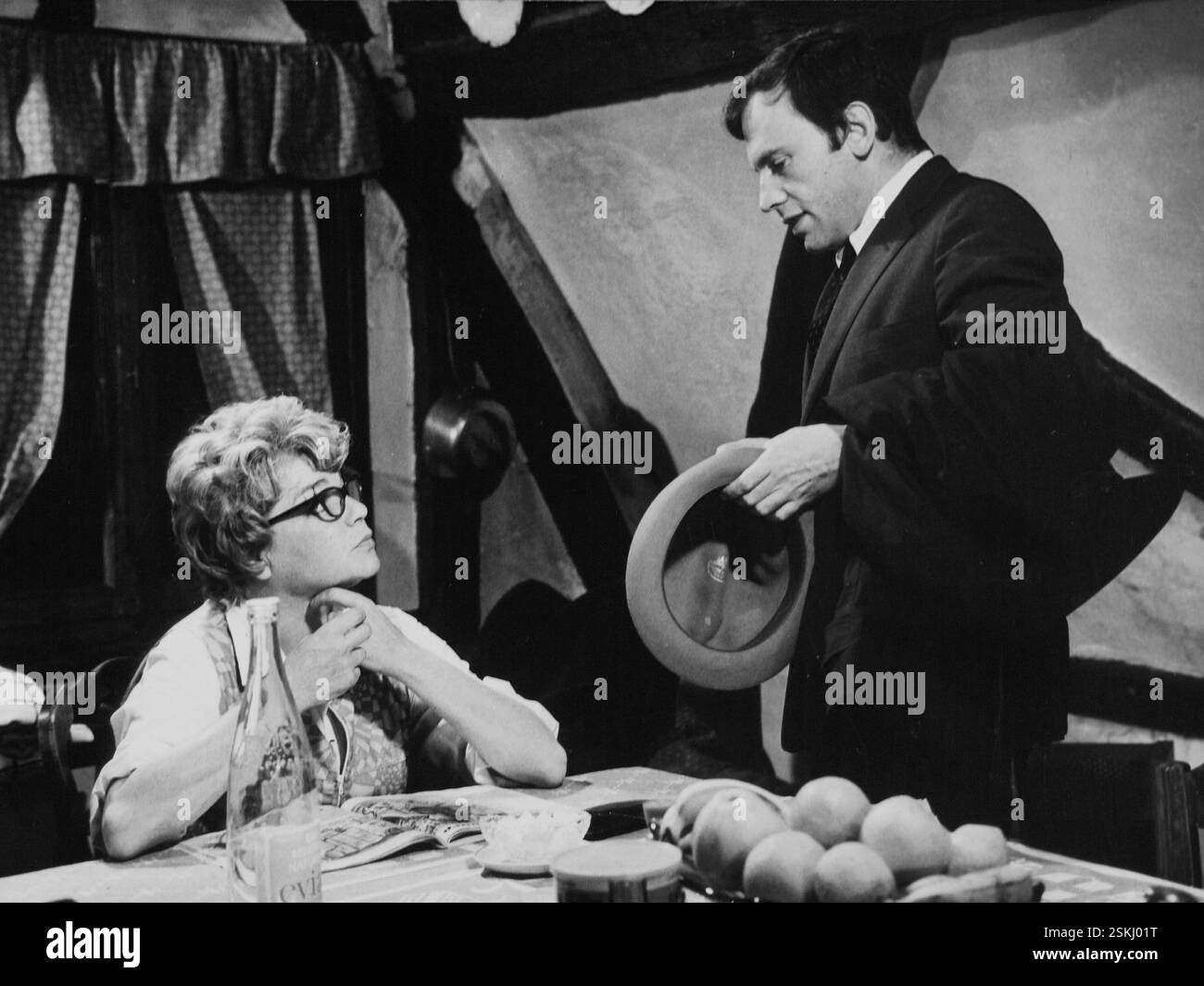 Simone Signoret, Jean-Louis Trintignant in "L'Americain" 1969#Simone ...