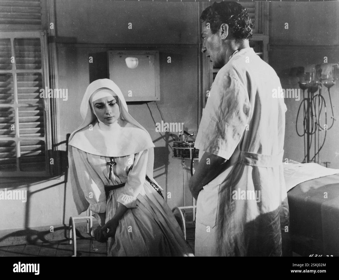 Audrey Hepburn, Peter Finch in "The Nun's Story" 1959#Audrey Hepburn ...