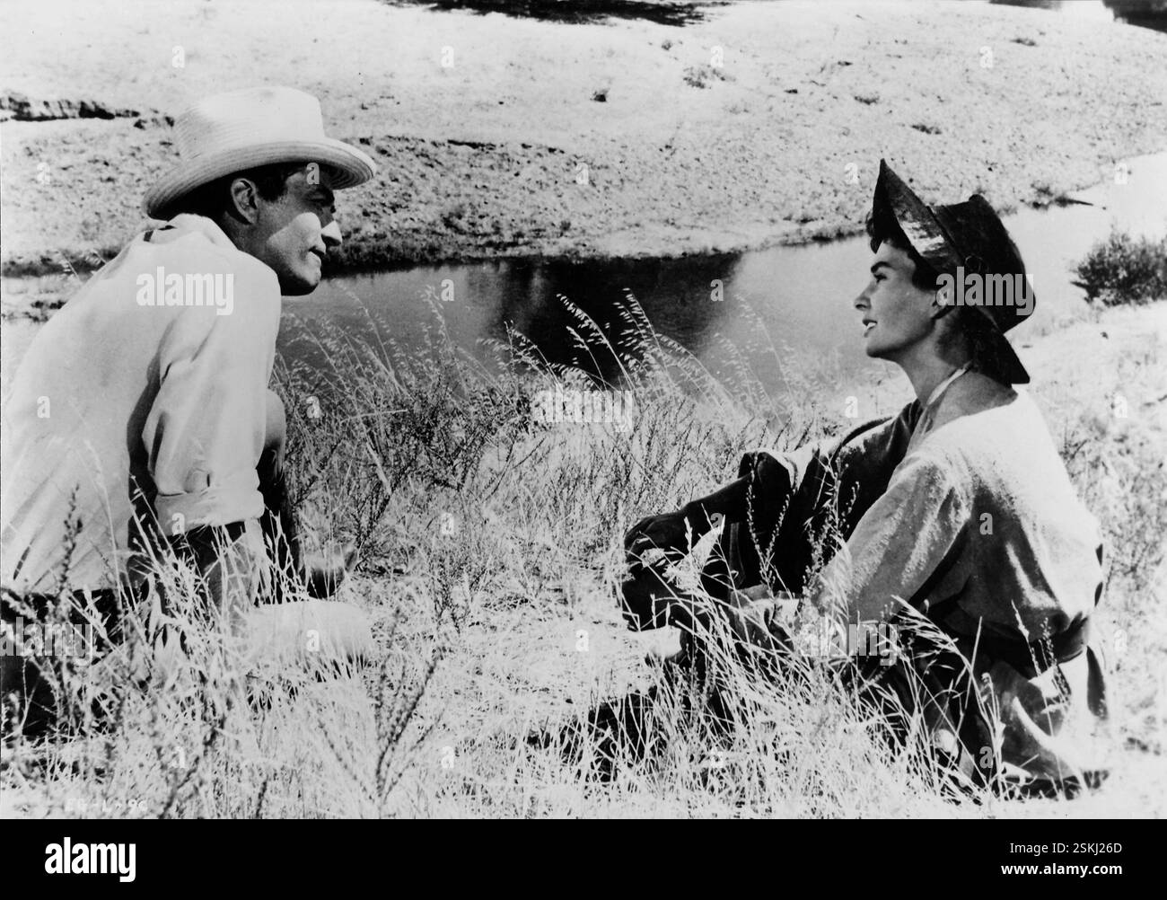 Gregory Peck, Jean Simmons in "The big Country" 1958#Gregory Peck, Jean ...