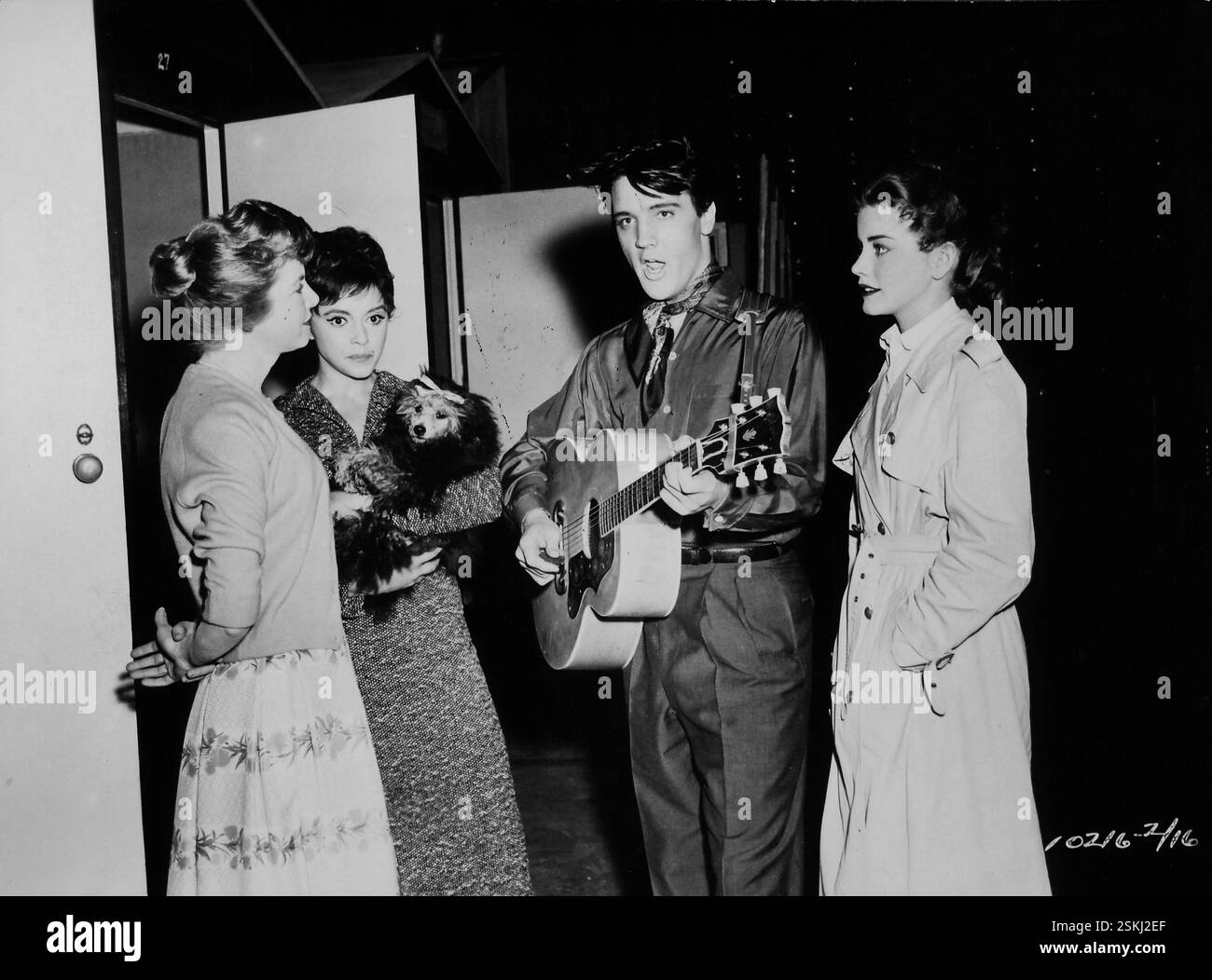 Dolores Hart, Elvis Presley, Liliane Montevecchi in "King Creole" 1958#Dolores Hart, Elvis ...