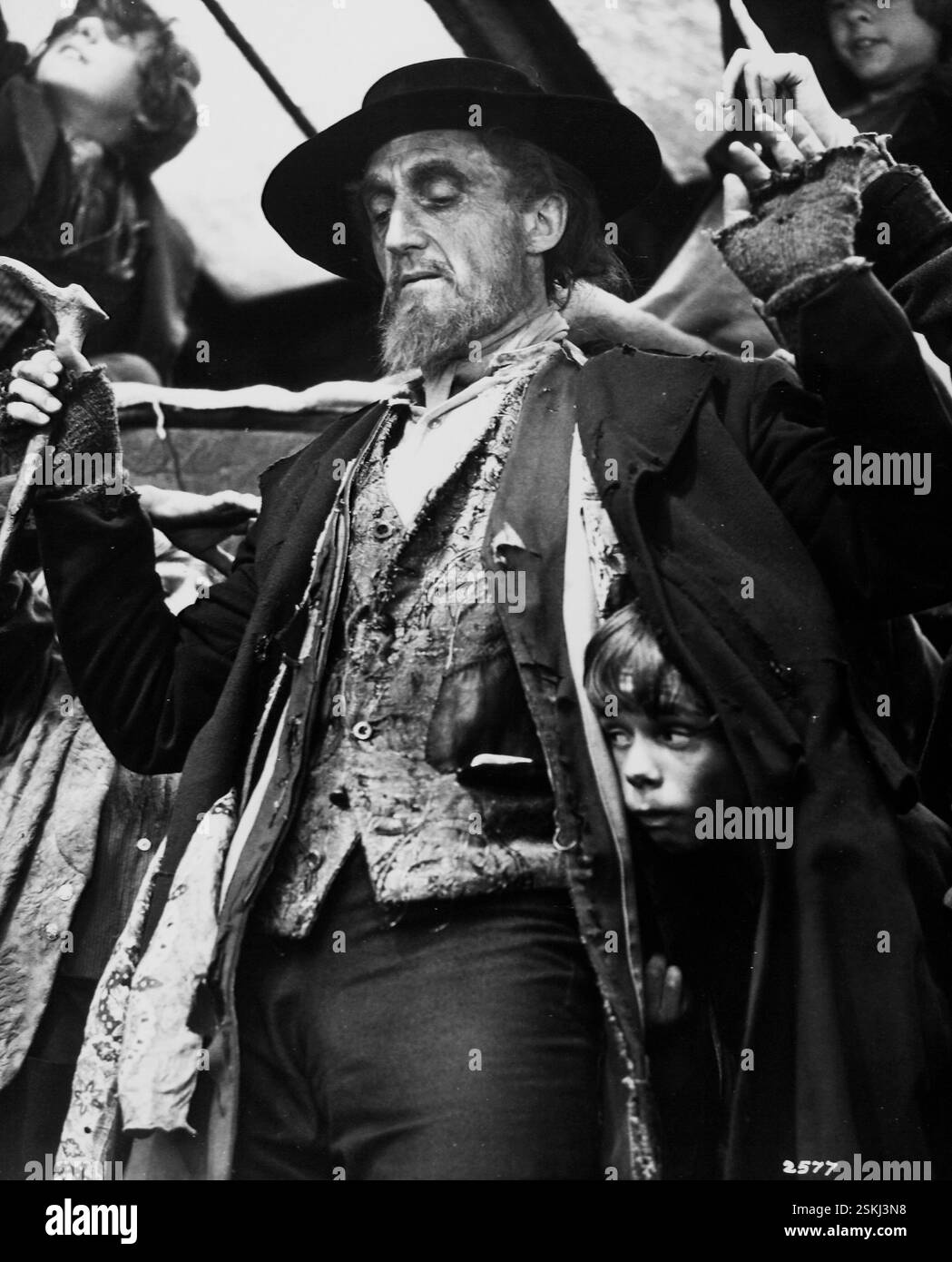 Ron Moody, Mark Lester in "Oliver" 1968#Ron Moody, Mark Lester in ...